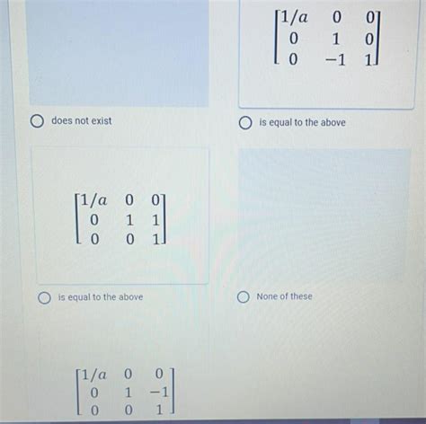 solved let a be a non zero real number а using gauss jordan
