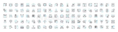 Network Analysis Vector Line Icons Set Network Analysis Topology