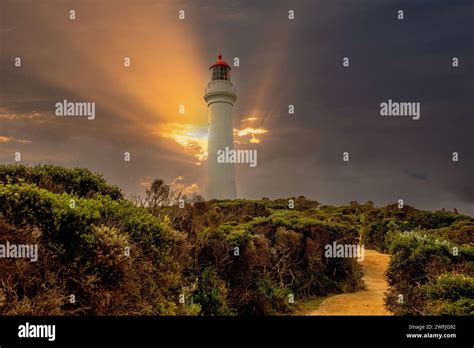 Split Point Lighthouse Near Aireys Inlet Overlooks The Magnificent