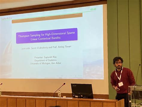 Icml Machinelearning Contextualbandit Statistics Reinforcementlearning Saptarshi Roy Phd