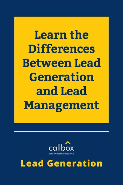 Lead Generation Vs Lead Management The Key Differences Artofit