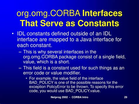 corba common object request broker architecture part ii based partially
