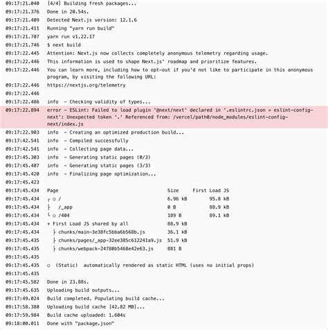 ESLint Error During Vercel Deployment Issue Vercel Next Js GitHub