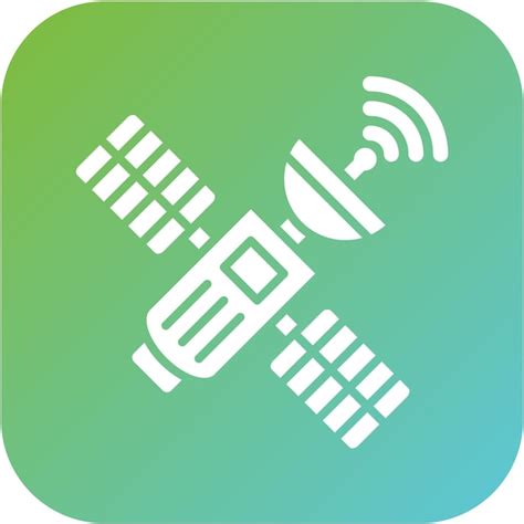 Premium Vector Space Satellite Icon Style