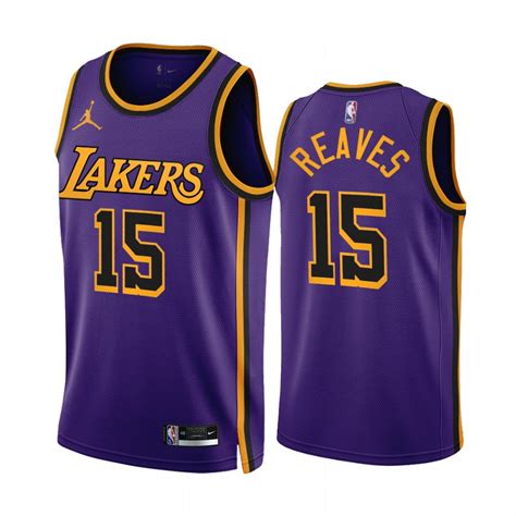 Austin Reaves 15 2022 23 Los Angeles Lakers Purple Statement Edition