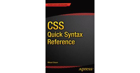 Css Quick Syntax Reference Book