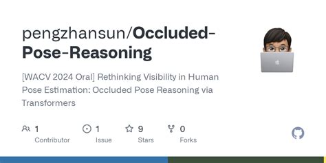 Github Pengzhansun Occluded Pose Reasoning [wacv 2024 Oral] Rethinking Visibility In Human