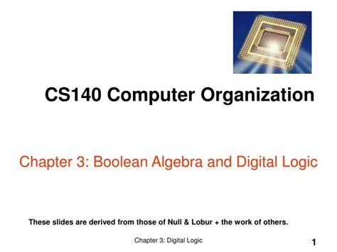 PPT Chapter Boolean Algebra And Digital Logic PowerPoint Presentation ID