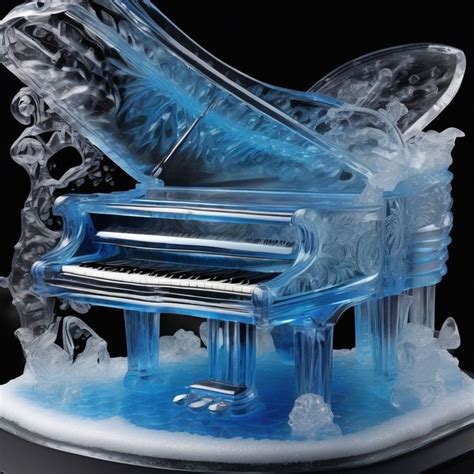 Ice Sculpture Of A Grand Piano