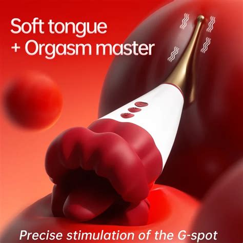 Sex Toy Clitoral Vibrators With 10 Tongue Licking And 10 Vibration