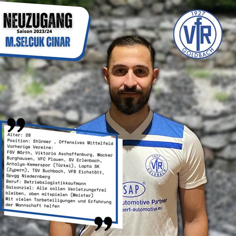 Neuzugang M Selcuk Cinar Vfr 1927 Goldbach Ev