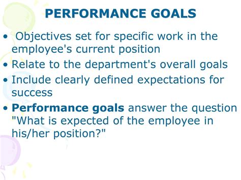Performance Goal Setting(I+II) - ppt download