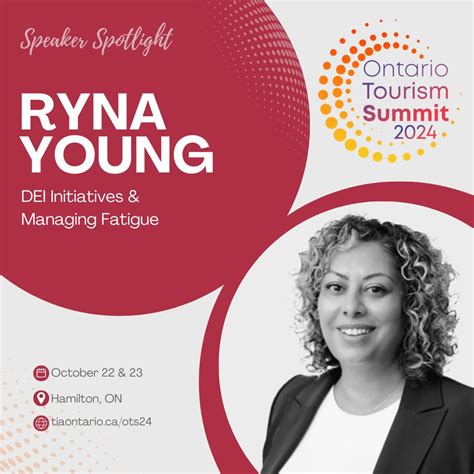 Tourism Industry Association Of Ontario On Linkedin 🌟 Speaker Spotlight Ryna Young She Her