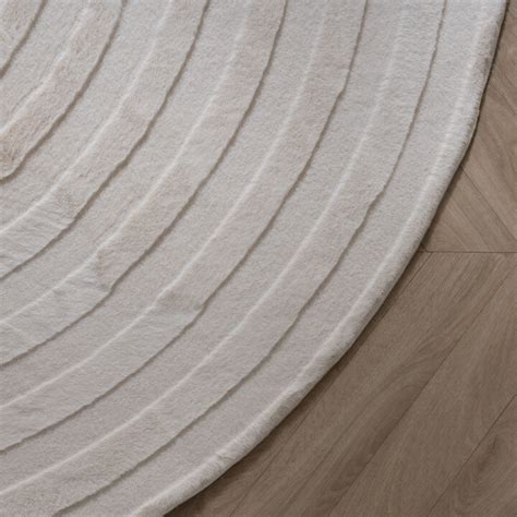 Organisch Vloerkleed Flowy Arch Creme Wasbaar Volero