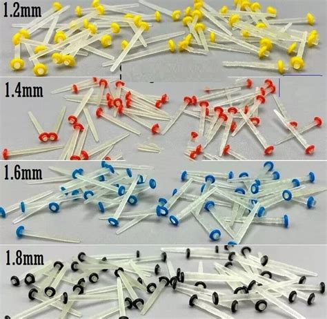Teeth Restorative 12 18mm Screw Endodontic Posts Dental Fiber Post
