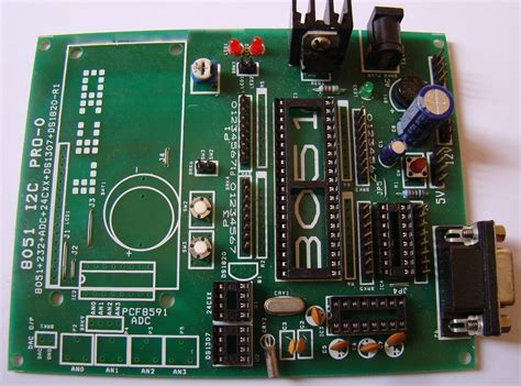 8051 prototyping development board with serial interface hacktronics