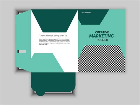 Creative And Professional Marketing Folder Design 35804769 Vector Art