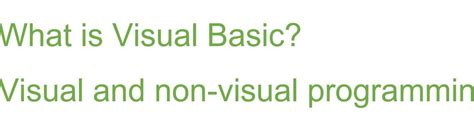 Boot Poot What Is Visual Basic Visual And Non Visual Programming