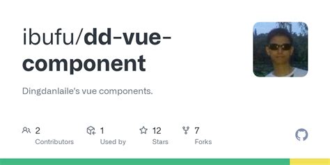 GitHub Ibufu Dd Vue Component Dingdanlaile S Vue Components