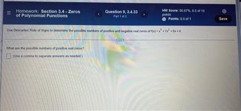 solved iii homework section 3 4 zeros of polynomial