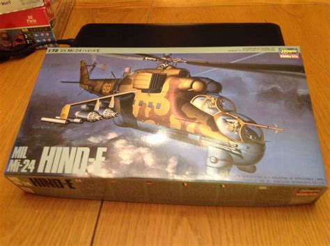 Hasegawa 172 Scale Mil Mi 24 Hind D Plastic Model Kit Military