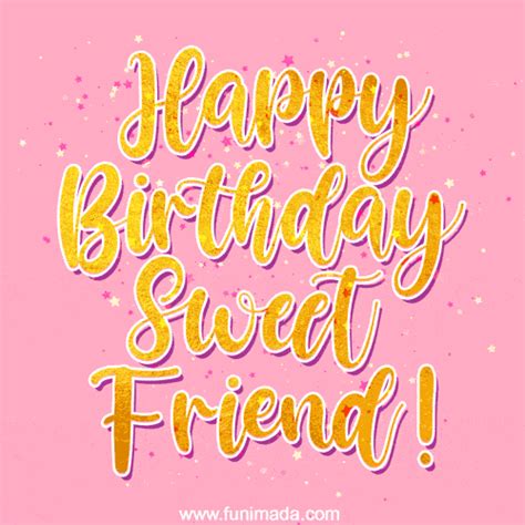 Glittering Birthday Animation For Sweet Friends Download On
