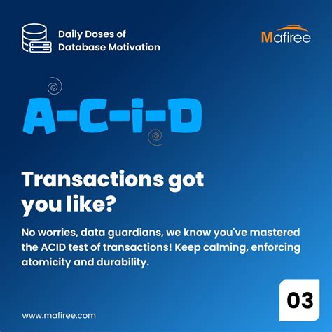 mafiree on linkedin transactions acid database atomicity