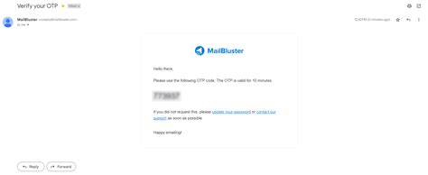 Resend Verification Otp From Mailbluster