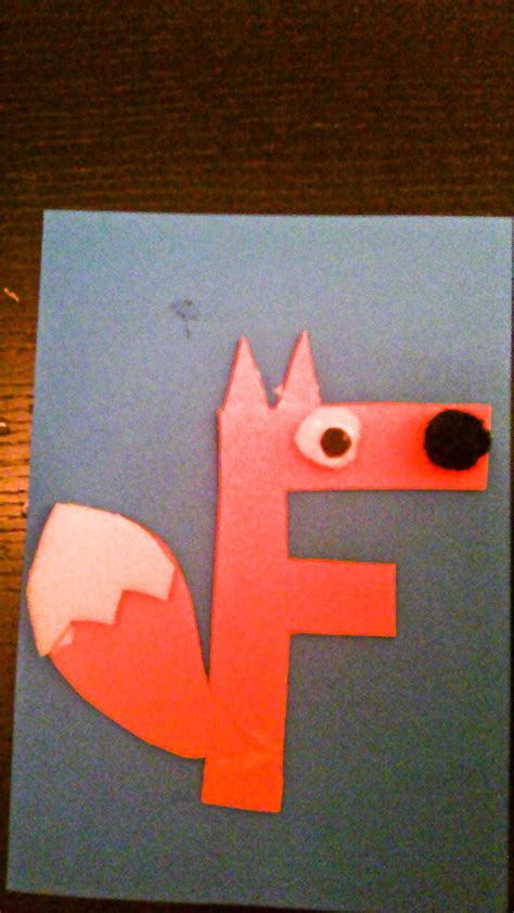 Uppercase Letter F Craft Letter F Craft Letter A Crafts Alphabet Crafts