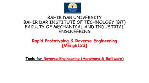 Lecture 10 Tools For Reverse Engineering Hardware And Software Pptx