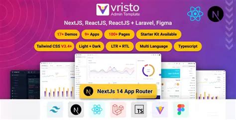 قالب داشبورد Vristo Nextjs