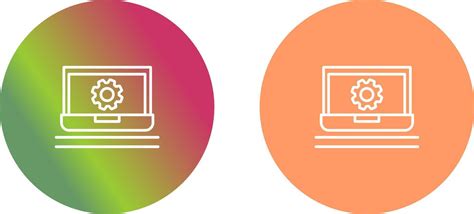 Laptop Setting Icon Design 43080848 Vector Art At Vecteezy