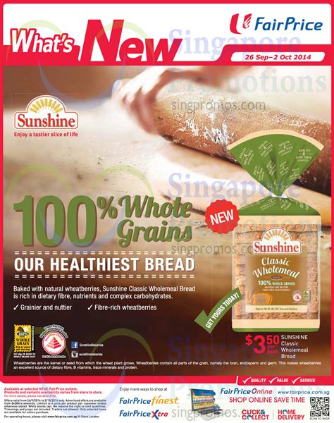 Ntuc Fairprice Sunshine Classic Wholemeal 26 Sep 2014 Sunshine New