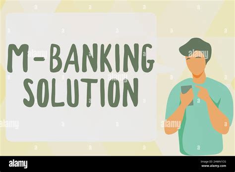 Conceptual Caption M Banking Solution Business Approach Accessed Banking Through An Application