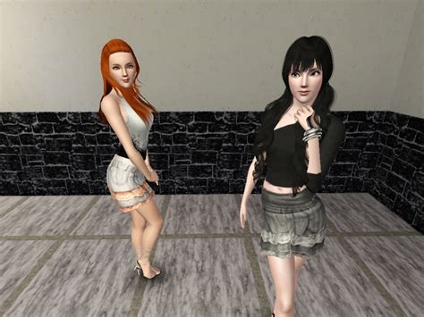 The Sims Resource Frilly Layered Lace Skirt