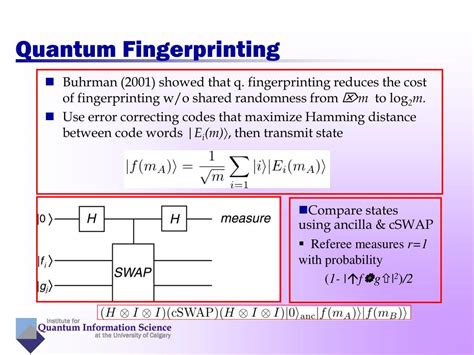 ppt optical quantum fingerprinting powerpoint presentation free