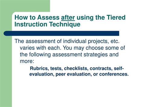 Ppt Tiered Instruction Powerpoint Presentation Free Download Id 500469