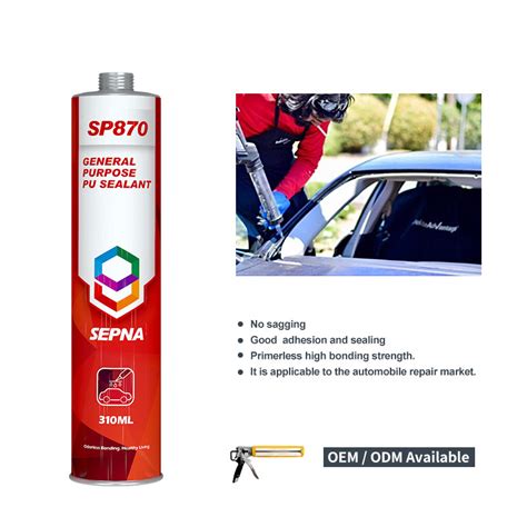 One Component 600ml Sausage Polyether Urethane Bonding Sealant Windshield Bonding Glue And