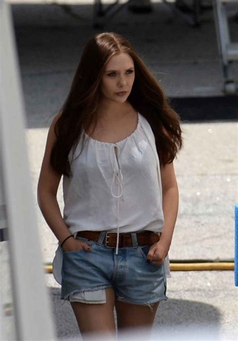 Elizabeth Olsen On Set Of Captain America Civil War Georgia May 2015