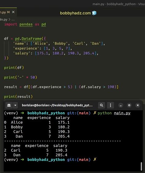 Pandas Element Wise Logical Not And Logical Or Operators Bobbyhadz