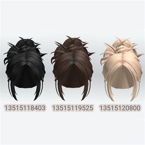 𝐑oblox 𝐇air 𝐂odes Roblox Id Codes For Brown Hair Bloxburg Hair Codes