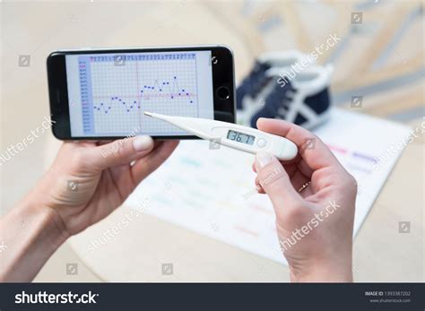 Woman Creating Temperature Chart Identify Day Stock Photo 1393387202 Shutterstock