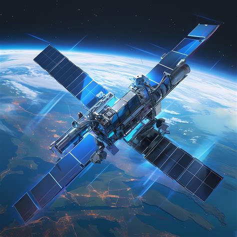 Aweinspiring Spacecraft In Earths Atmosphere Premium Ai Generated Image