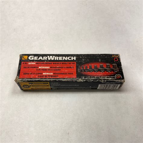 Gearwrench 8pc Metric Hex Insert Bit Set Shop Tool Swapper