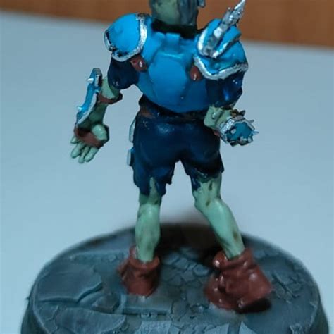 3d Print Of Fantasy Football Zombie Lineman 04 Presupported By
