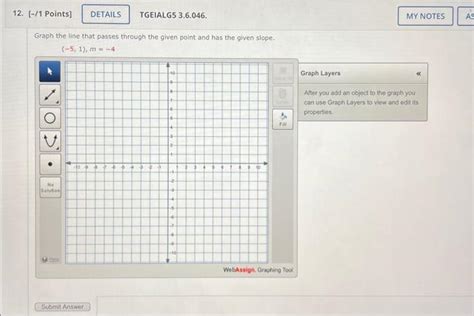 Solved Graph The Line That Passes Through The Given Point Chegg