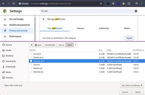 Certificate Based Authentication Goshs Documentation