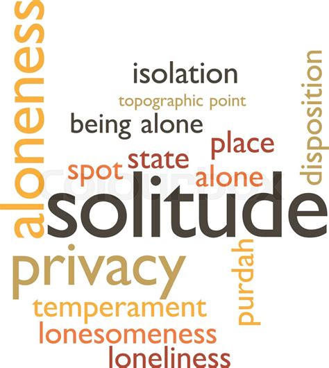 Solitude Stock Vector Colourbox