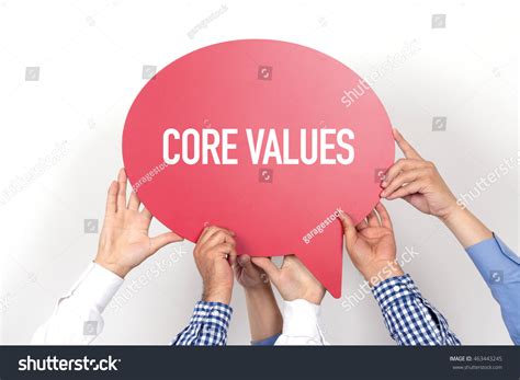 Group People Holding Core Values Written库存照片463443245 Shutterstock