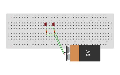 Circuit Design Two Resistors Connected In Series Tinkercad